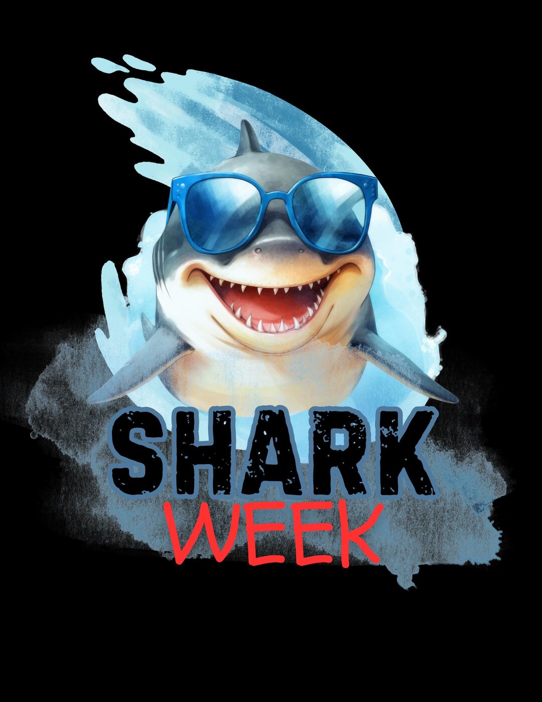 Shark Week PNG File / Great for Canvas Totes and Some Shark Week Humor ...