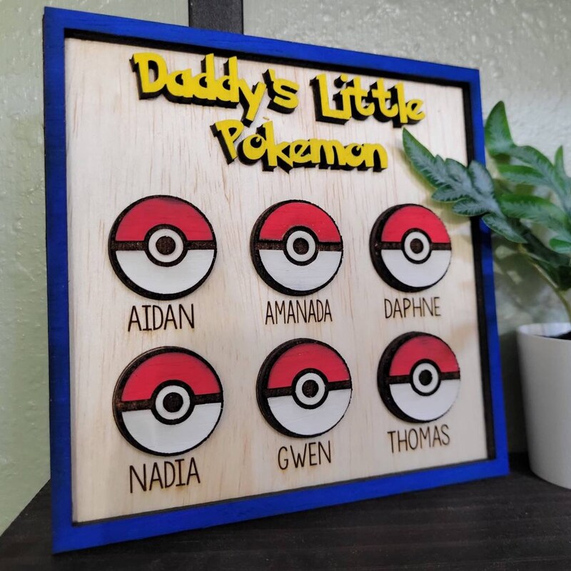 Custom Pokémons Sign - Etsy