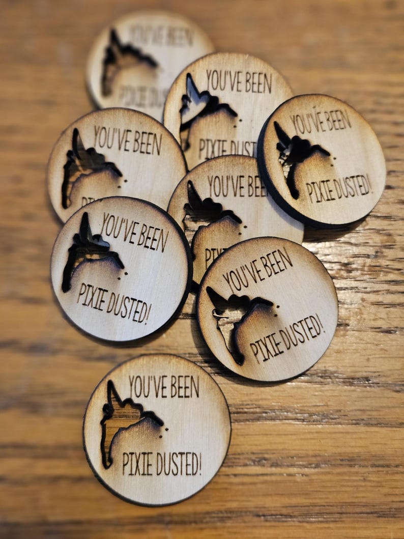 1.5" Diameter | Mouse Magic - Pixie Dusted | Sets of 10, 15, 25 ...