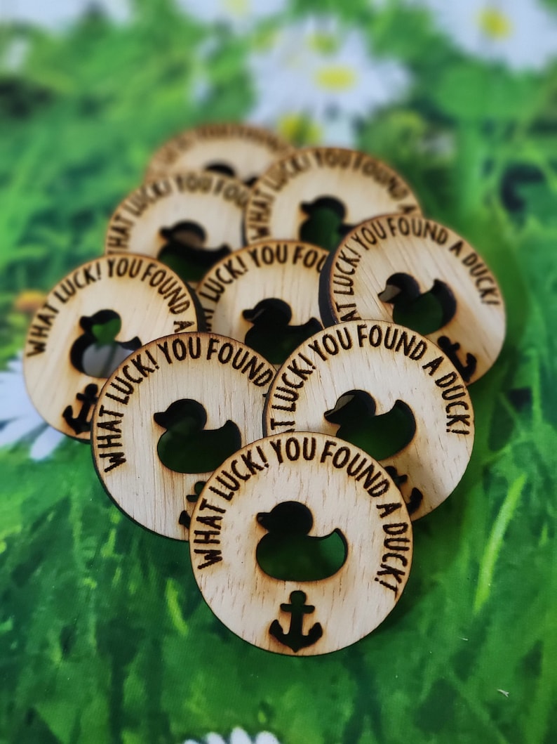 1.5" Diameter | You Found A Duck | Duck Token Chip | Sets of 10, 15, 25 ...