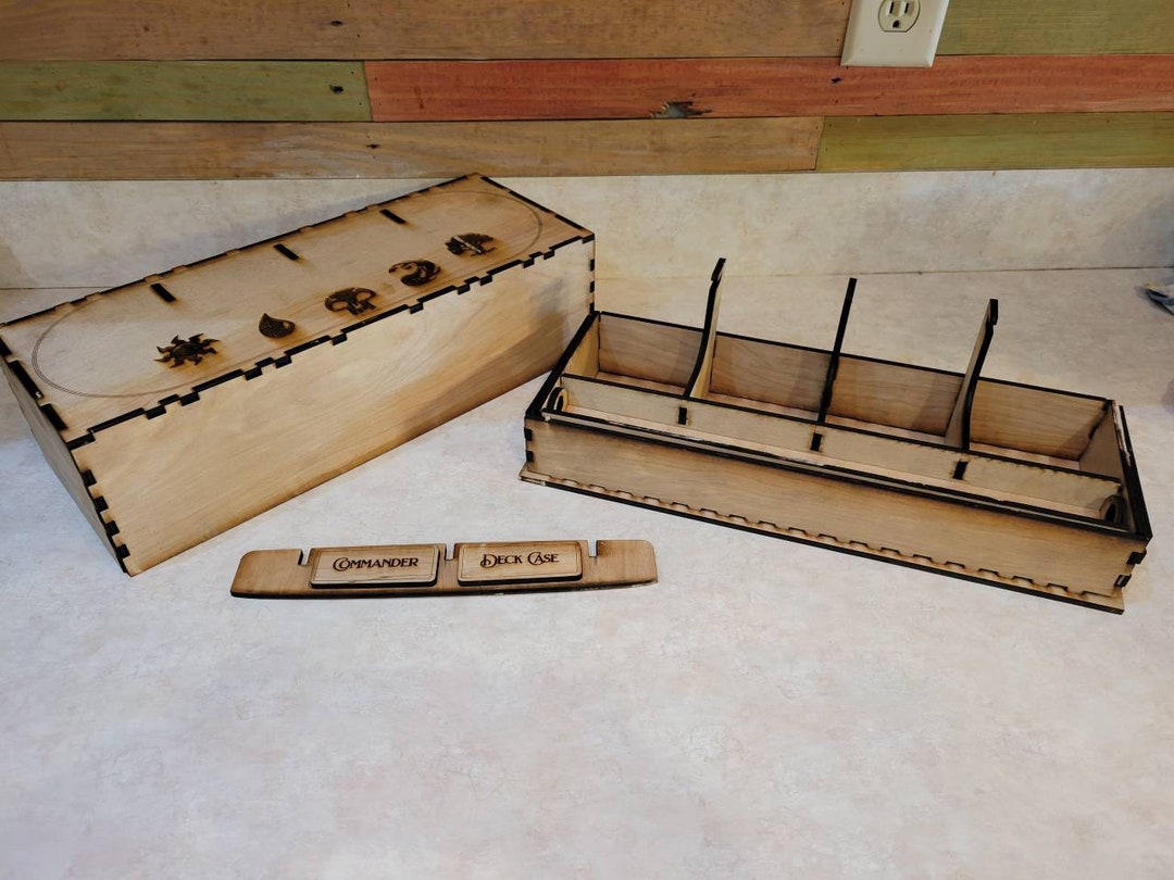 MTG Commander Deck Case | Commander Deck Box | Laser Cut Custom Deck ...