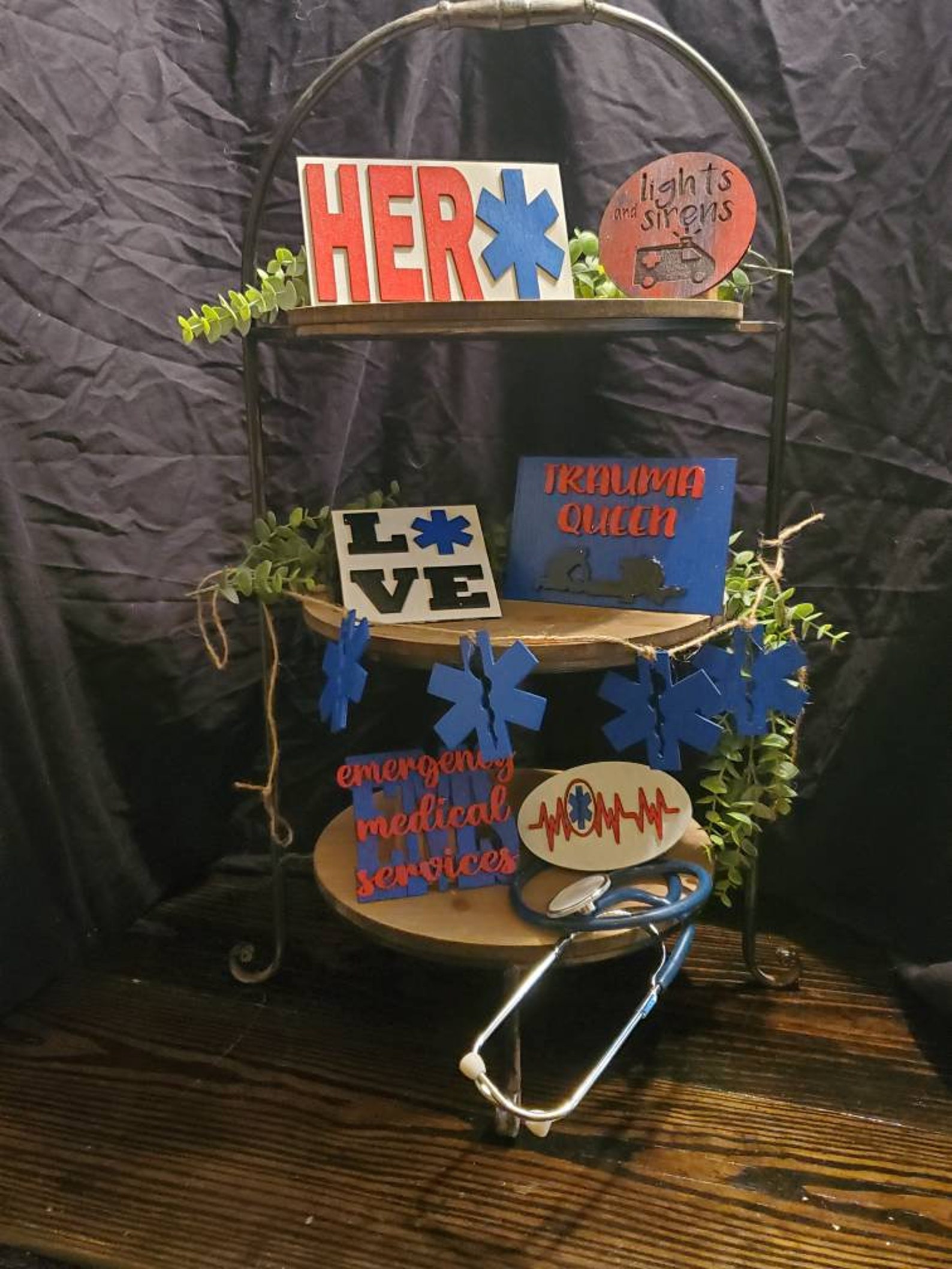 EMS Emergency Medical Services Tiered Tray EMS Tiered Tray | Etsy