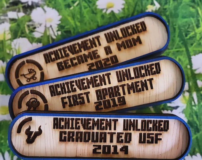 Achievement Unlocked! Personalized Achievement Plaque for Life Events ...