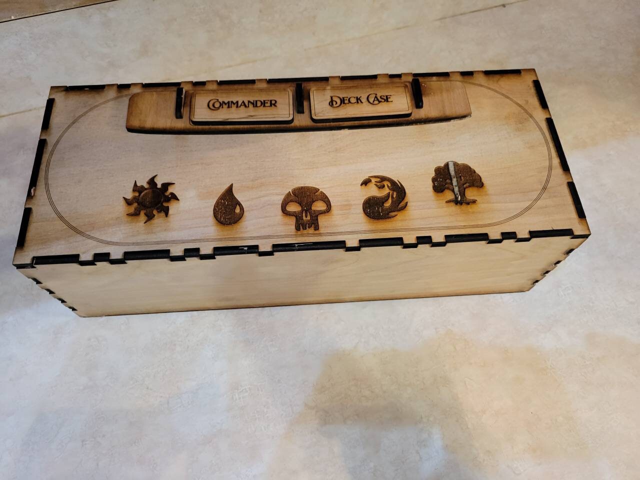 MTG Commander Deck Case Commander Deck Box Laser Cut | Etsy
