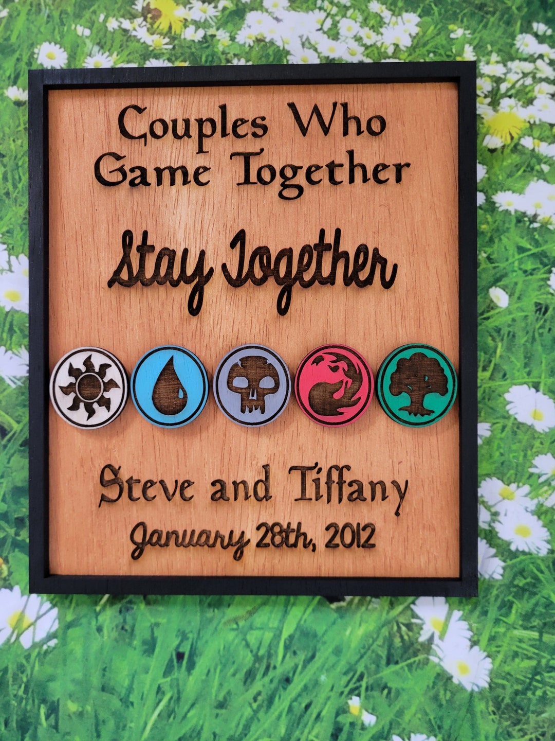 8.5" X 10" Couples Who Game Together Stay Together | Magic Card Game ...