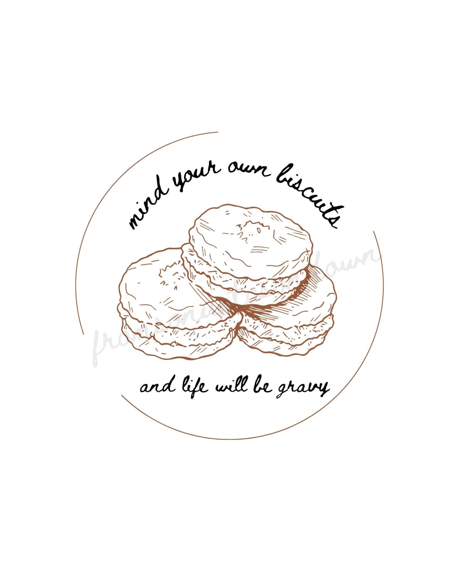 Mind Your Own Biscuits and Life Will Be Gravy PNG and SVG - Etsy