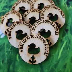 1.5" Diameter | You Found A Duck | Duck Token Chip | Sets of 10, 15, 25 ...
