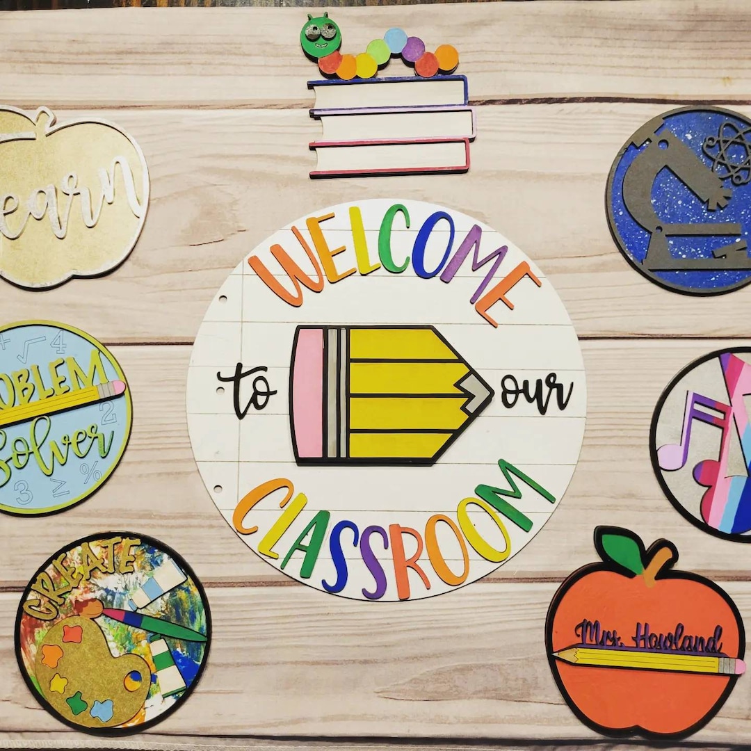 Teacher Welcome to Our Classroom Interchangeable | 8 Interchangeables ...