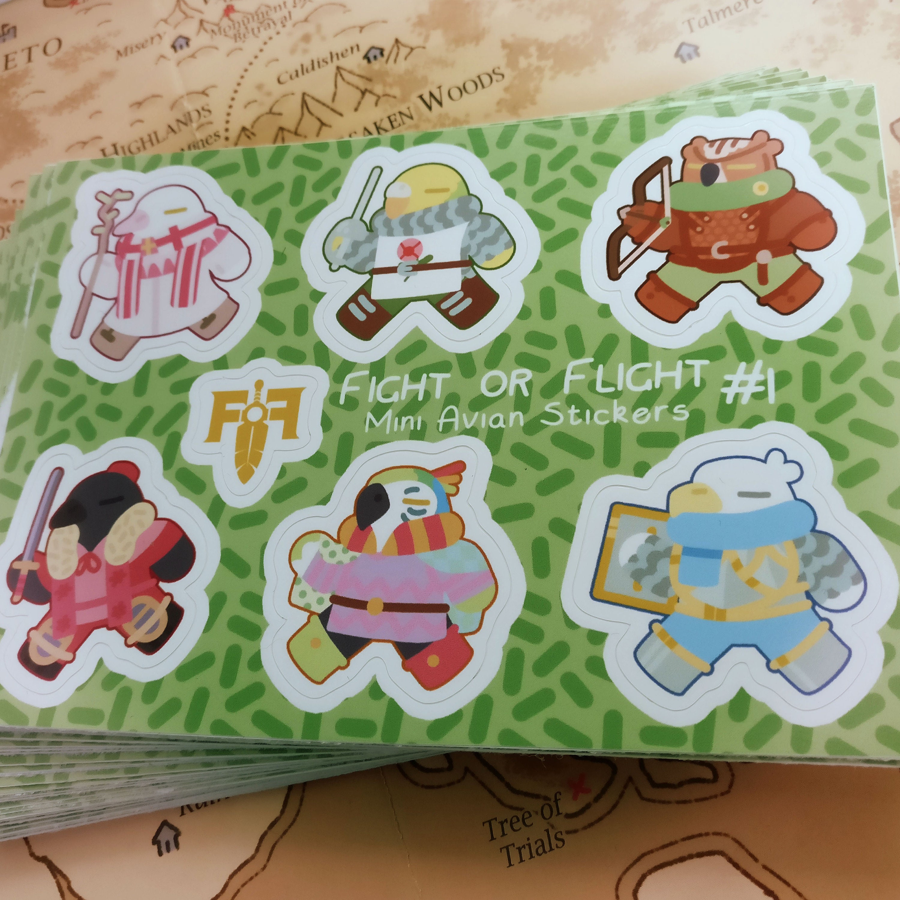 Fight or Flight Vinyl Sticker Sheet - Etsy