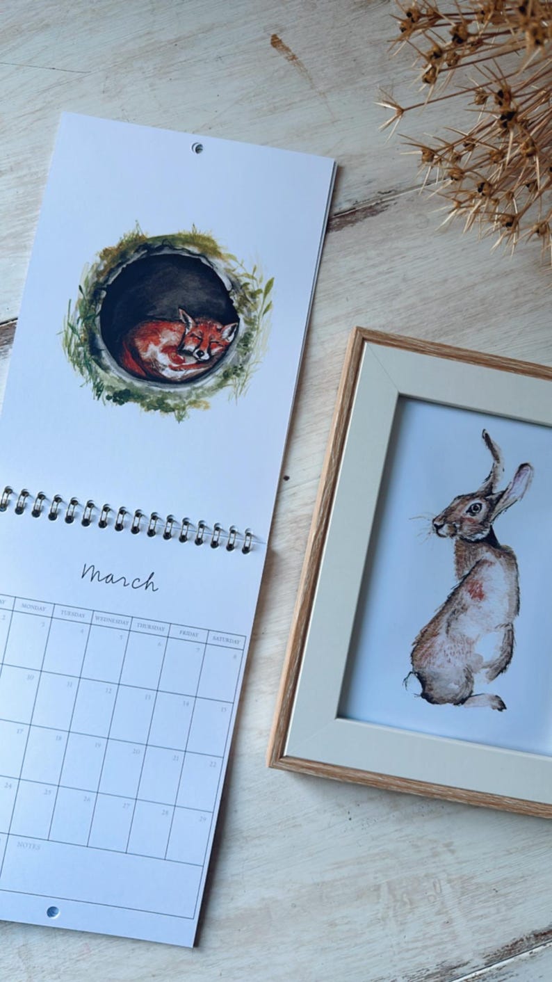 Woodland 2025 Calendar Watercolour Illustrated Original Illustrations ...