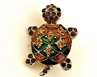 Vintage Turtle Pin | Etsy