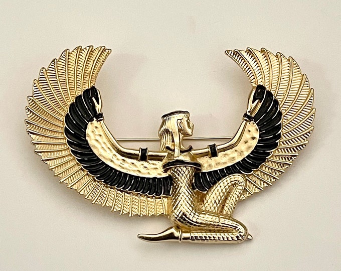 Egyptian God Wing Enamel Brooch Pin BX66 - Etsy