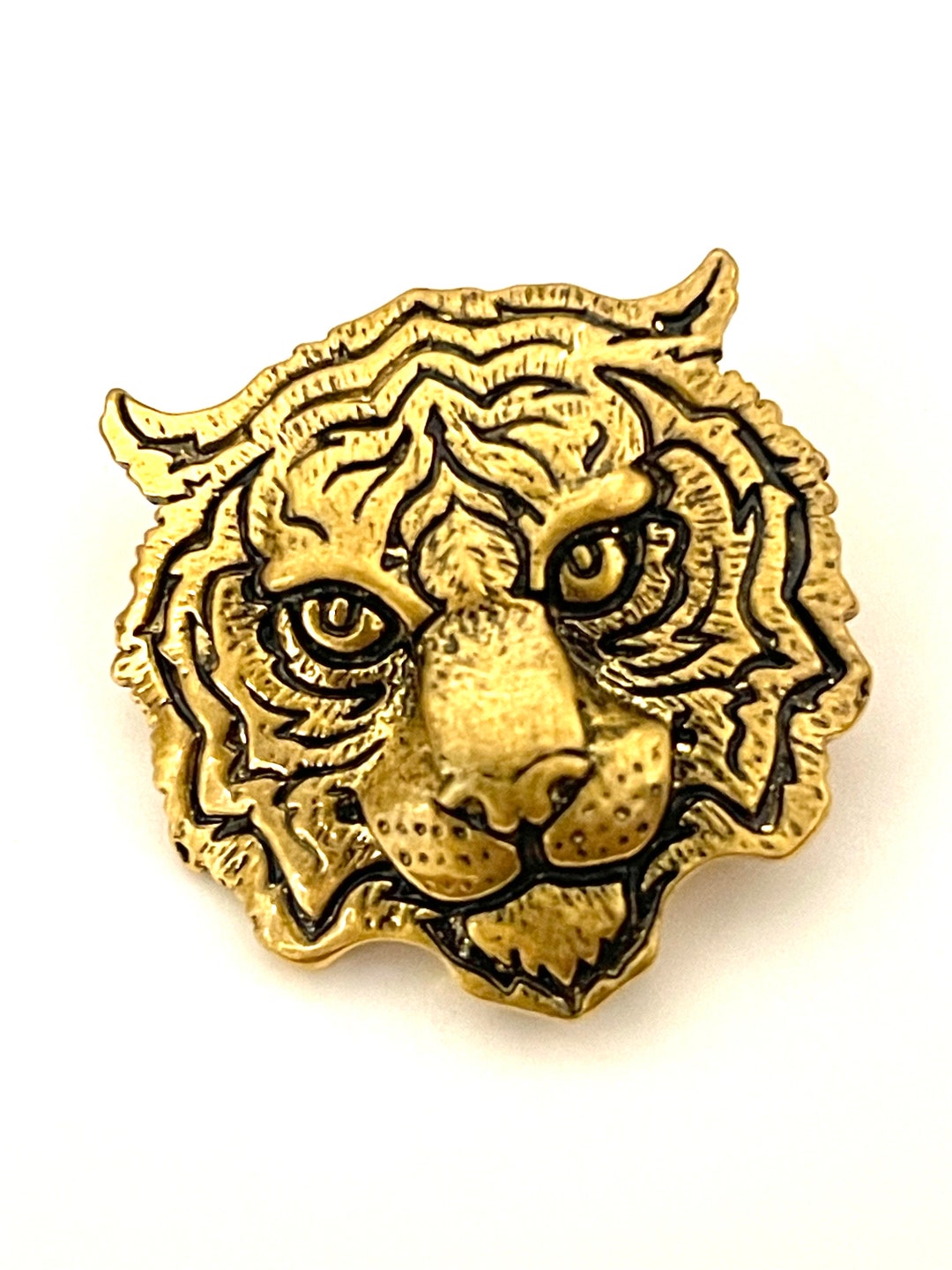 Metal Gold Tone Tiger Brooch Pin and Pendant BX73 - Etsy