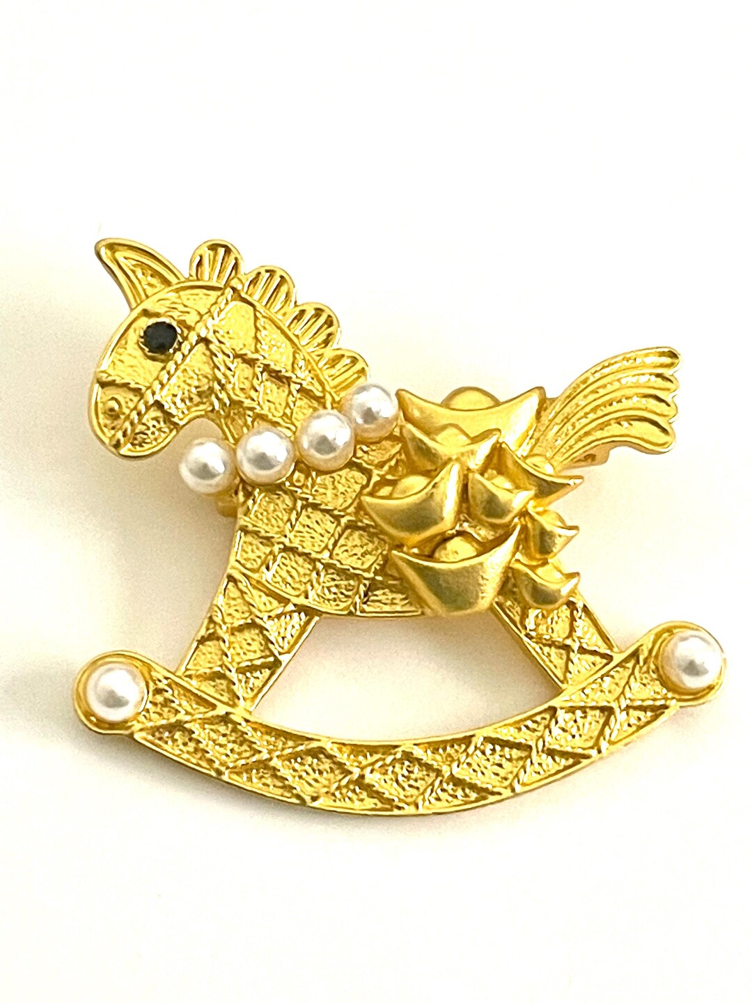 Year of the Horse - Lucky Gold Racking Horse Brooch Pin Jewelry DX66 - Etsy