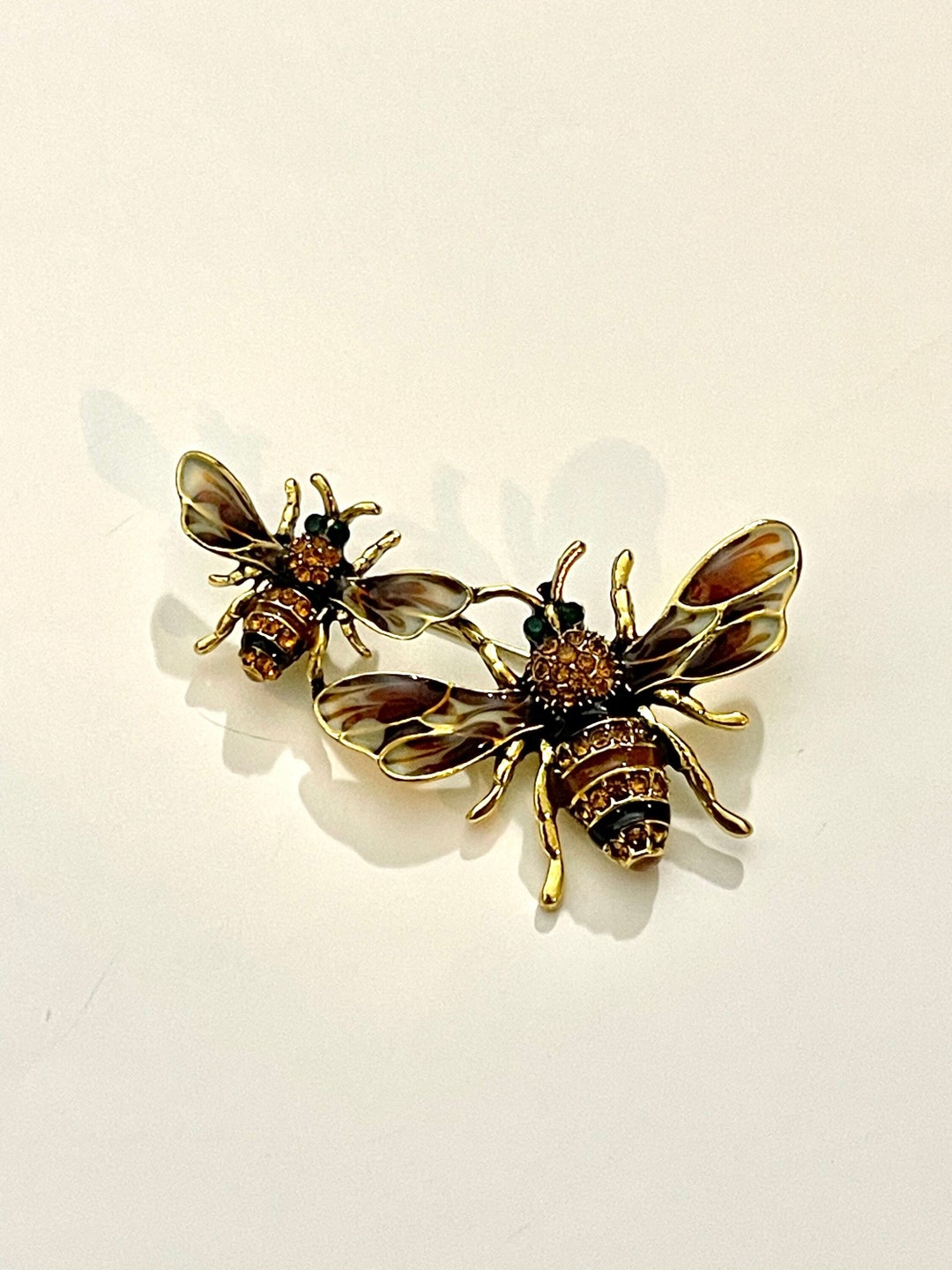 Vintage Couple Bee Brooch Jewelry BX81 - Etsy