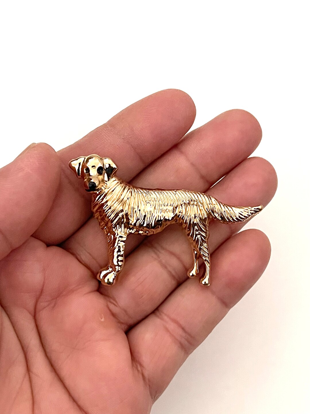 Adorable Dog Gold Metal Brooch Pin BX63 - Etsy