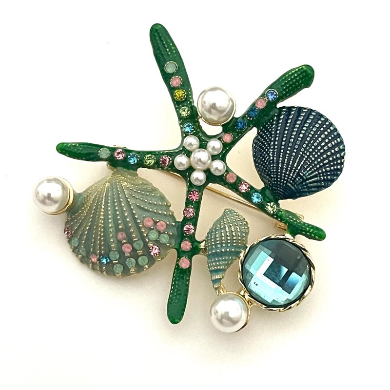Seashell Brooch - Etsy