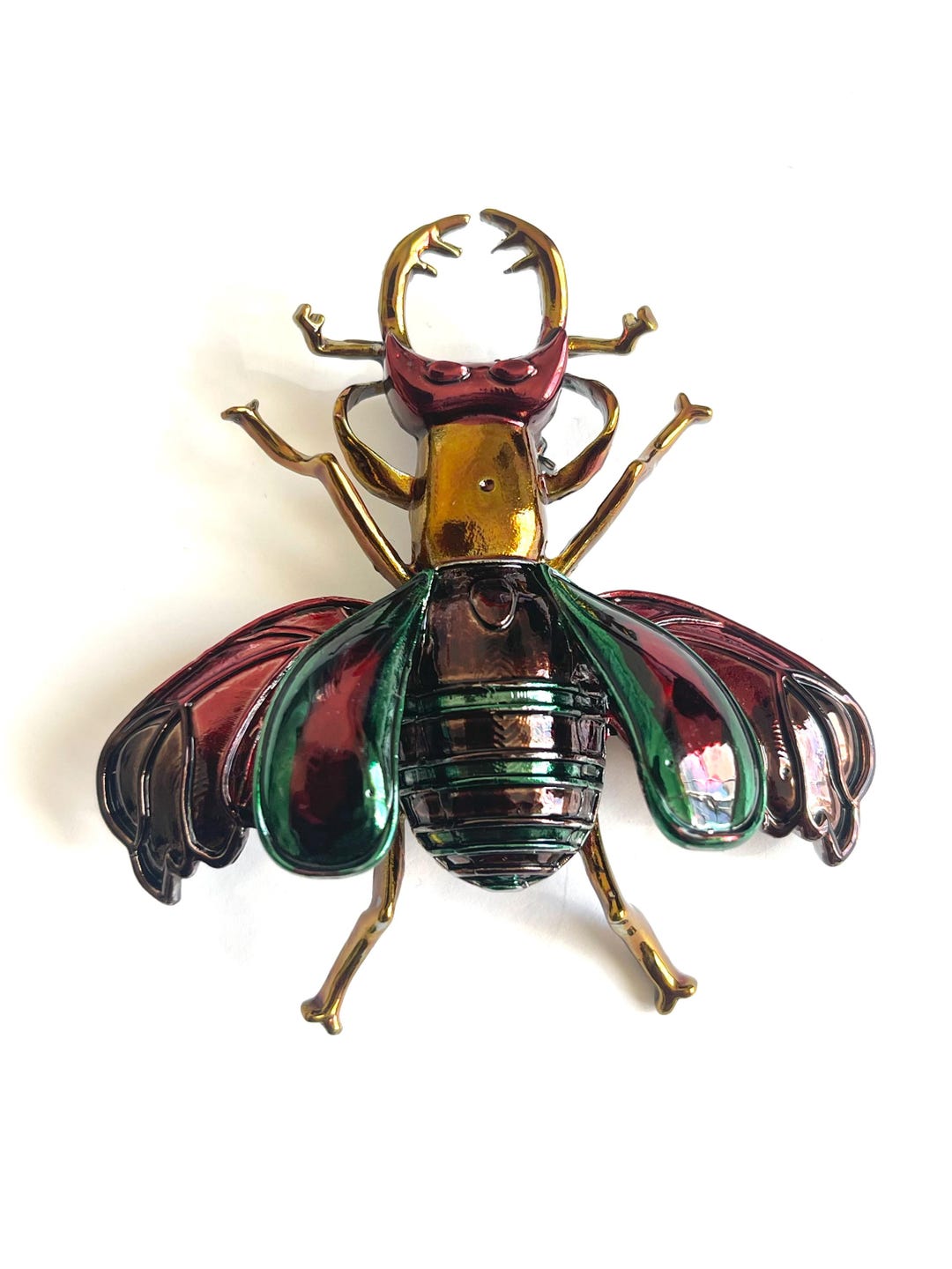 Vintage Bug Beetle Enamel Brooch or Pendant Jewelry Pin BX12 - Etsy