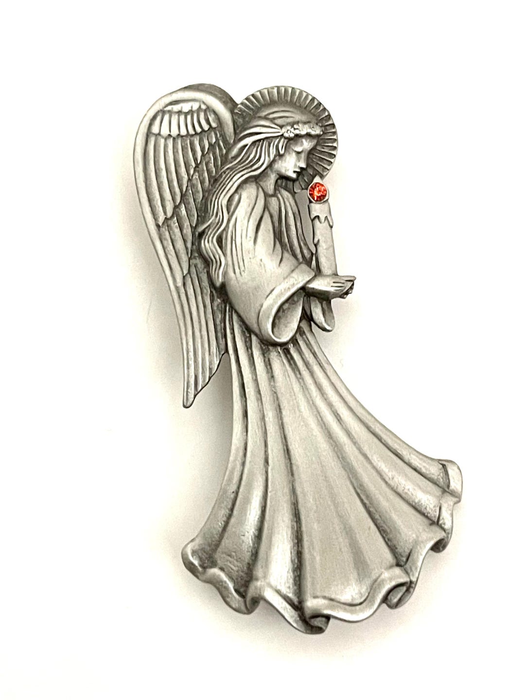 Vintage Signed by JJ Pewter Angel Brooch Pin Jewelry LX78 - Etsy