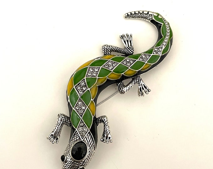 Large Gecko Salamander Brooch Pin and Pendant Jewelry BX72 - Etsy