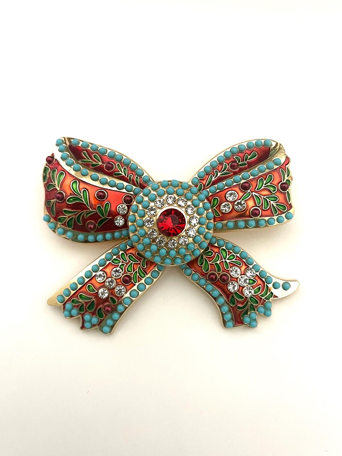 Vintage Style Victorian Oversized Ribbon Brooch Pin KS85 - Etsy