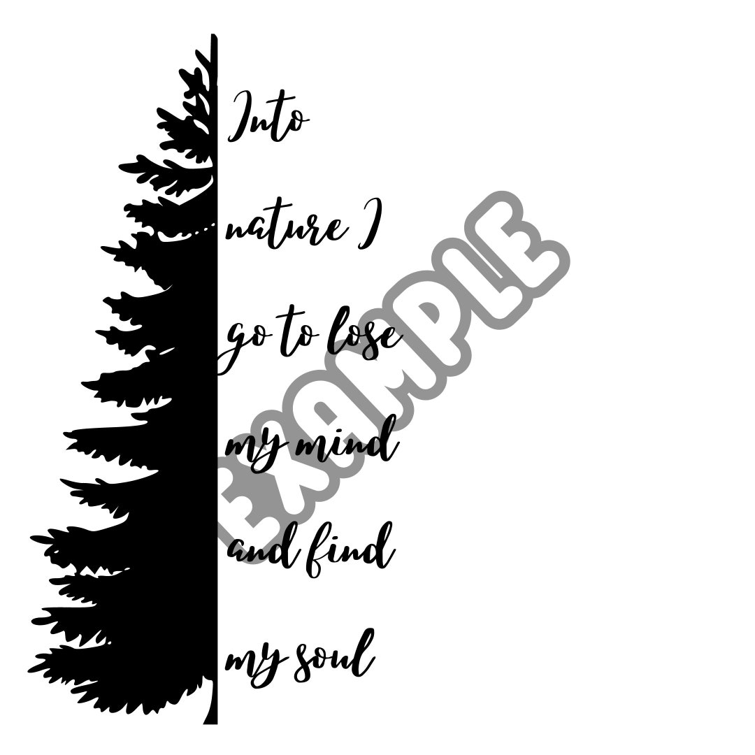 Nature Trees Saying Digital File - Etsy