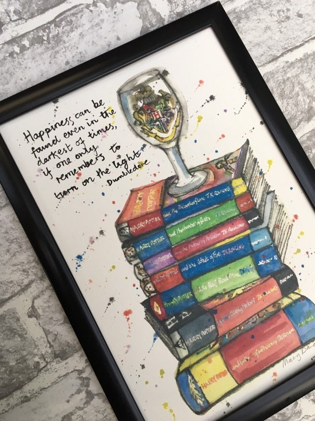 Harry Potter Bookstack | Harry Potter Lover | Gift for Harry Potter Fan ...