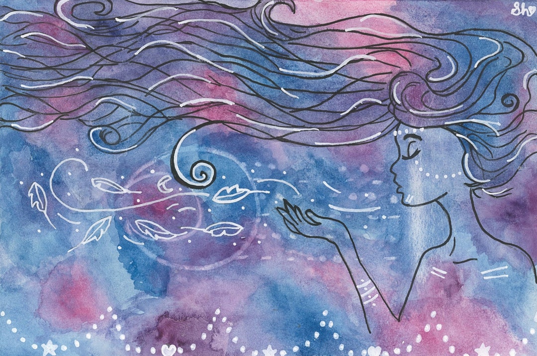 8x10print Goddess of Wind - Etsy