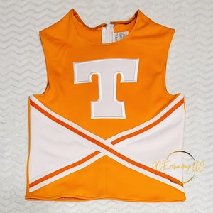 Orange and White Cheer Uniform, Cougars Cheer Uniform,orangewhite ...