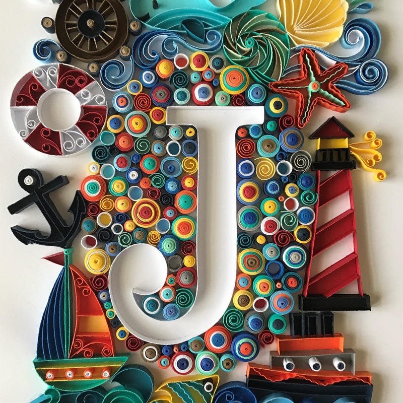 Quilled Monogram - Etsy