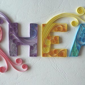 Custom Personalized Quilled Name Art - Unique Handcrafted Designs for ...