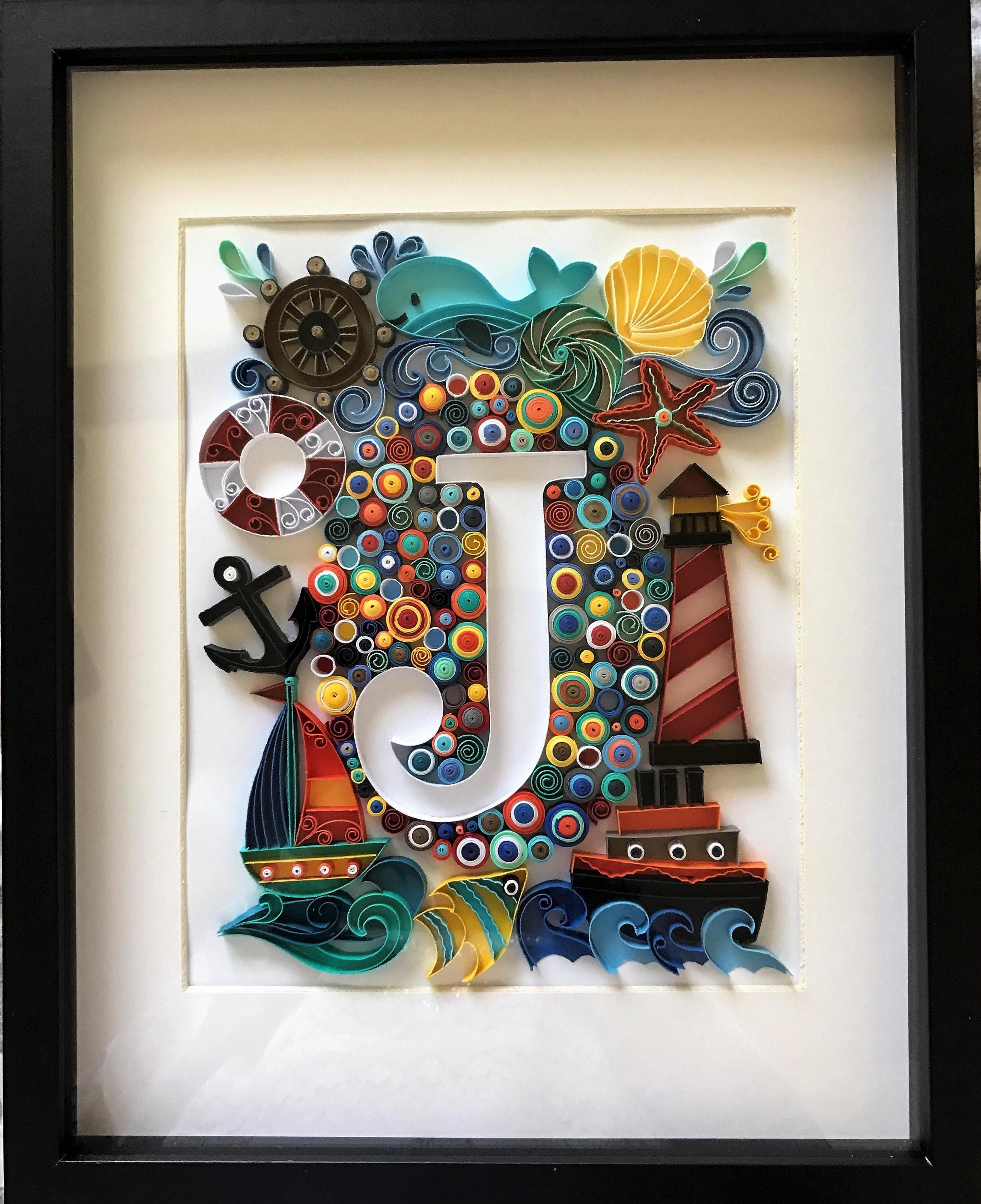 Unique Handcrafted Paper Quilling Monogram Personalized Just for You - Etsy