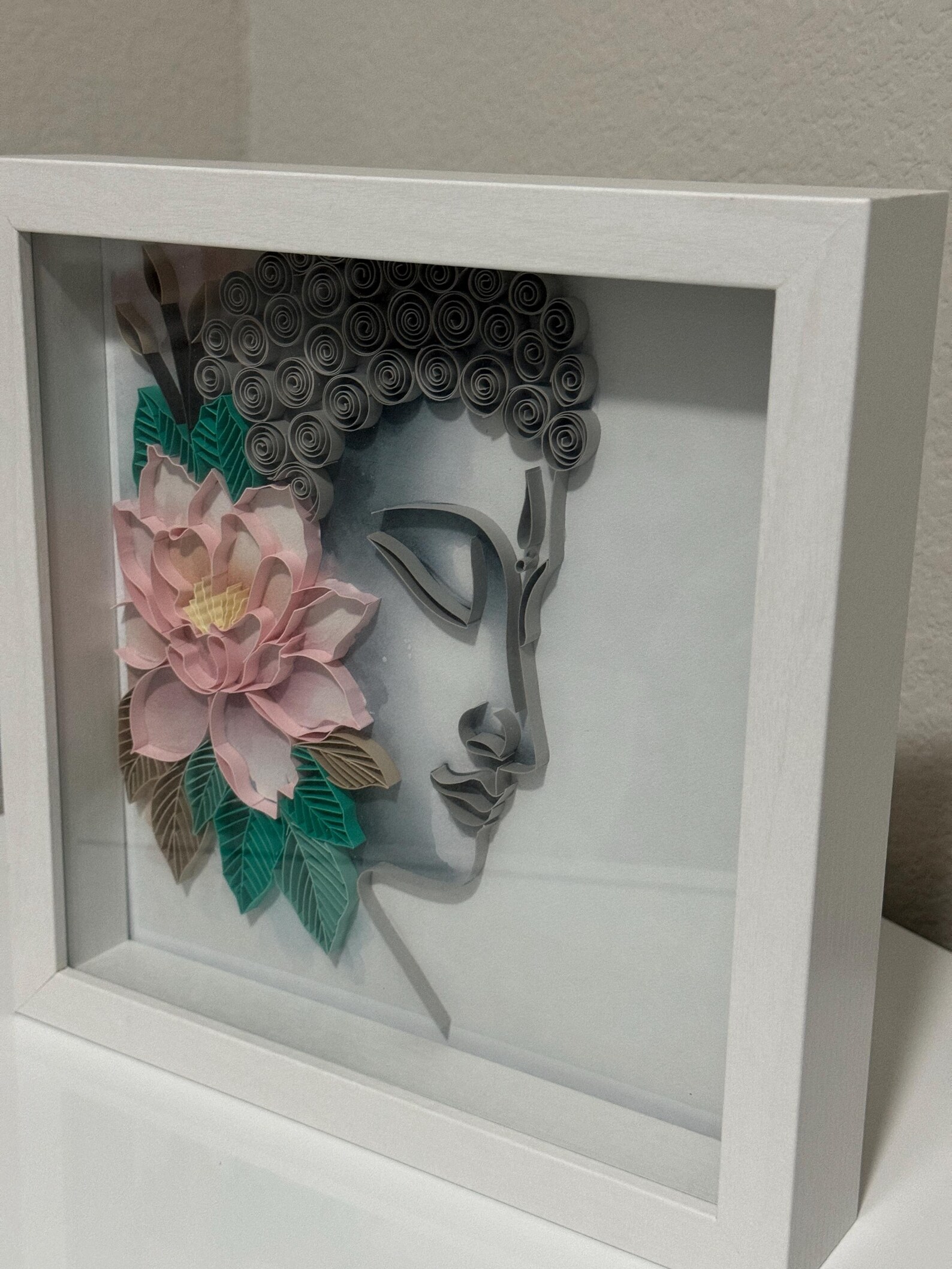 Handcrafted Paper Quilled Buddha Wall Art zen Decor for Home - Etsy