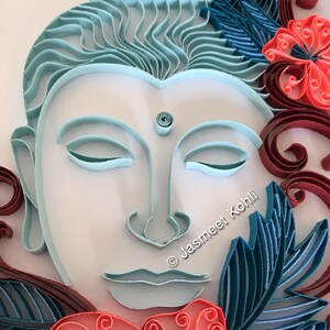 Serene Buddha Paper Quilled Art Handmade Spiritual Decor - Etsy