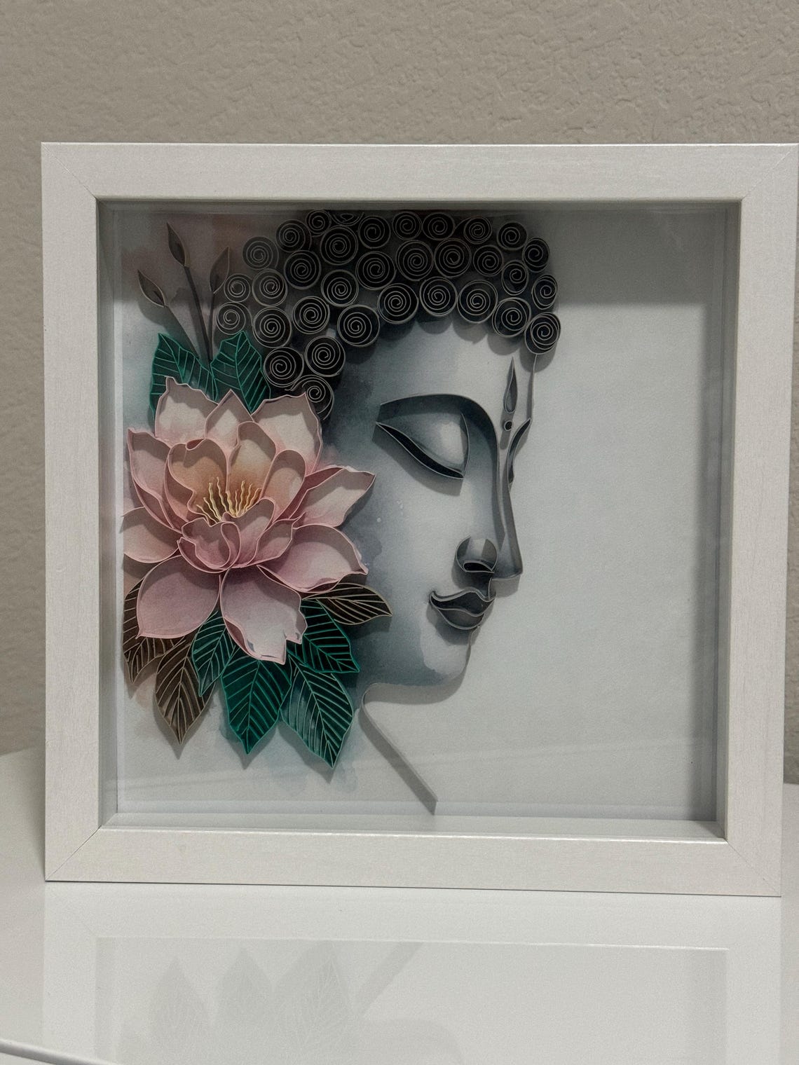 Handcrafted Paper Quilled Buddha Wall Art zen Decor for Home - Etsy