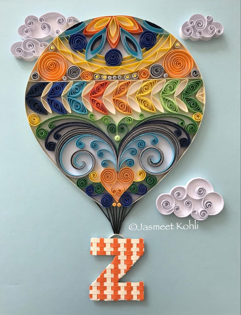 Unique Handcrafted Paper Quilling Monogram Personalized Just for You - Etsy