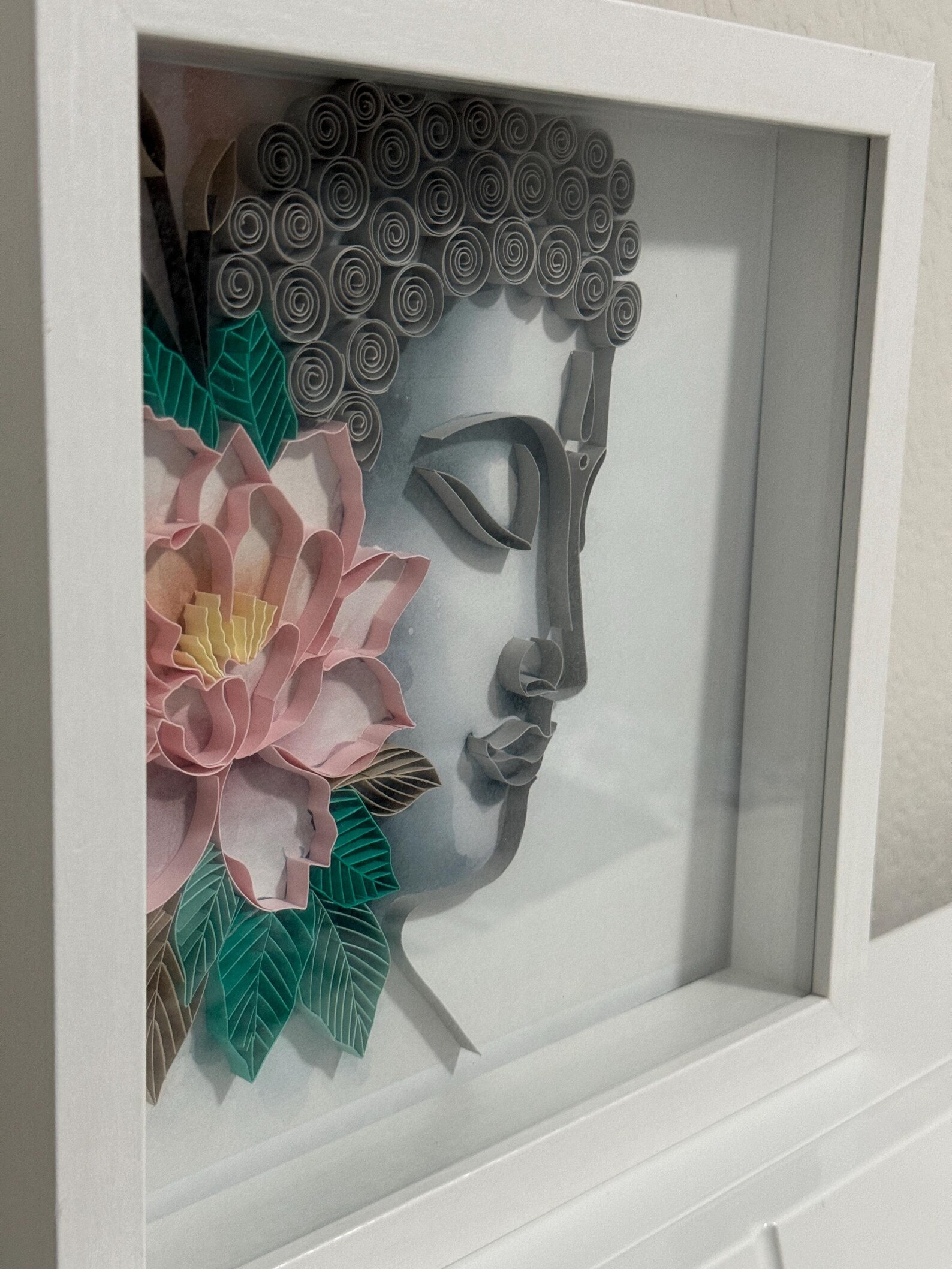 Handcrafted Paper Quilled Buddha Wall Art zen Decor for Home - Etsy