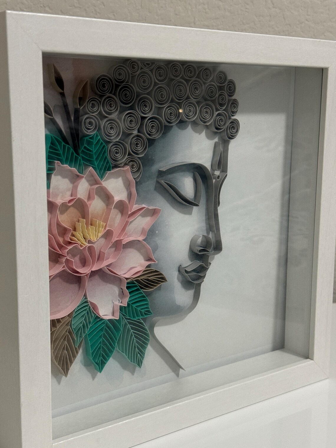 Handcrafted Paper Quilled Buddha Wall Art zen Decor for Home - Etsy