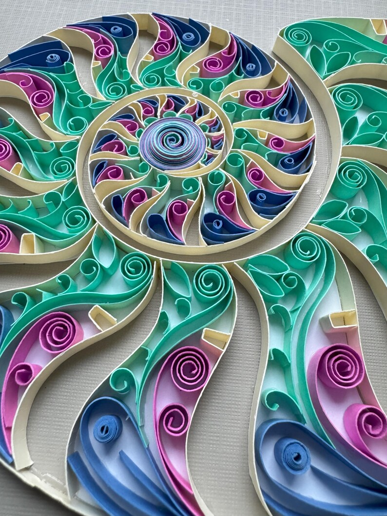 Handcrafted Quilled Nautilus Shell Art – Intricate Paper Sculpture for ...