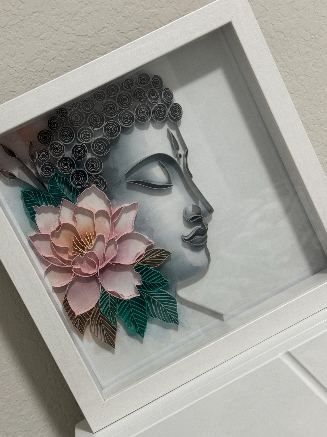 Handcrafted Paper Quilled Buddha Wall Art zen Decor for Home - Etsy