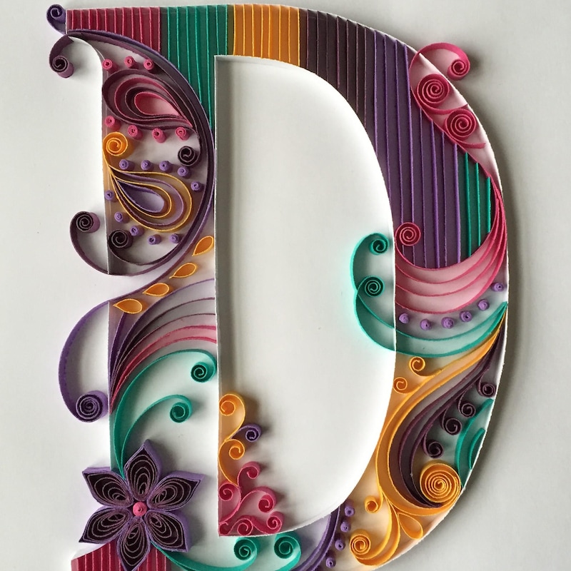 Quilled Monogram - Etsy