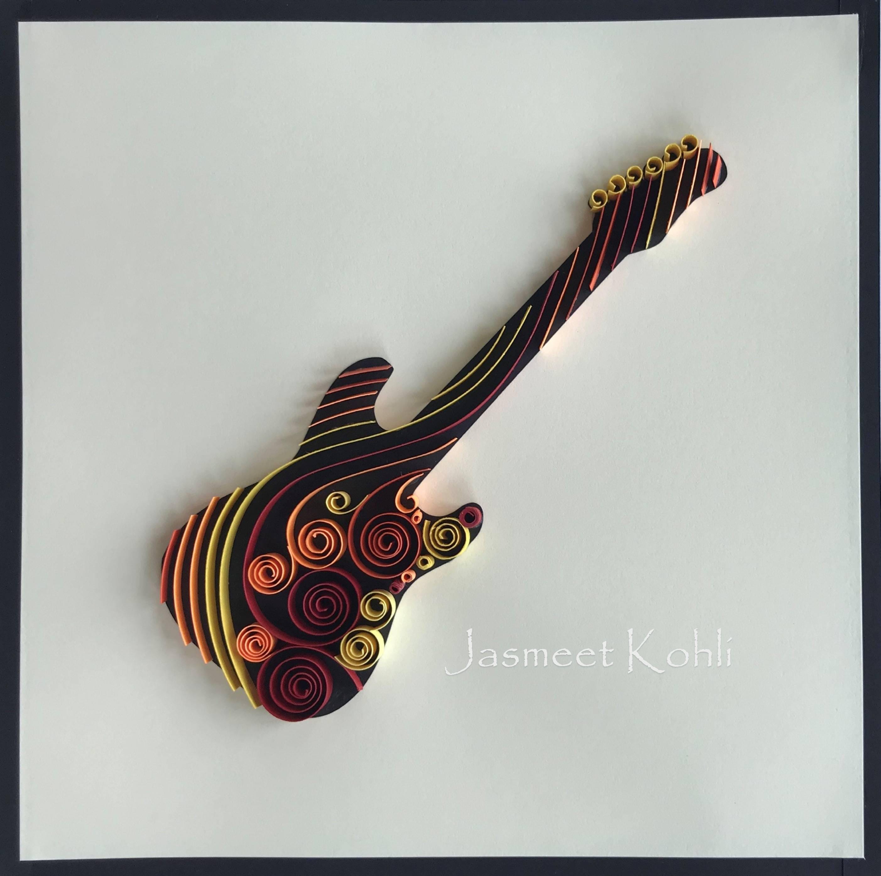 Paper Quilled Musical Instrument Wall Art: Violin, Guitar, Saxophone - Etsy