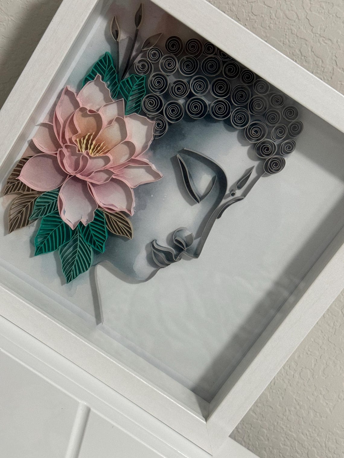 Handcrafted Paper Quilled Buddha Wall Art zen Decor for Home - Etsy
