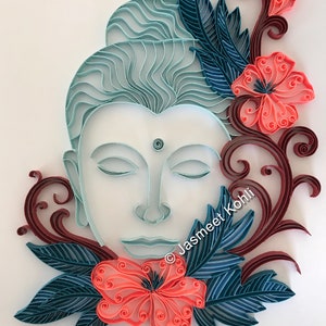 Serene Buddha Paper Quilled Art Handmade Spiritual Decor - Etsy