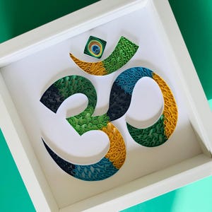 Paper Quilled OM Symbol Spiritual Art Meditation and Yoga Wall Decor - Etsy