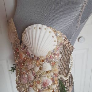 Mermaid Beaded Shell Bustier Top - Etsy