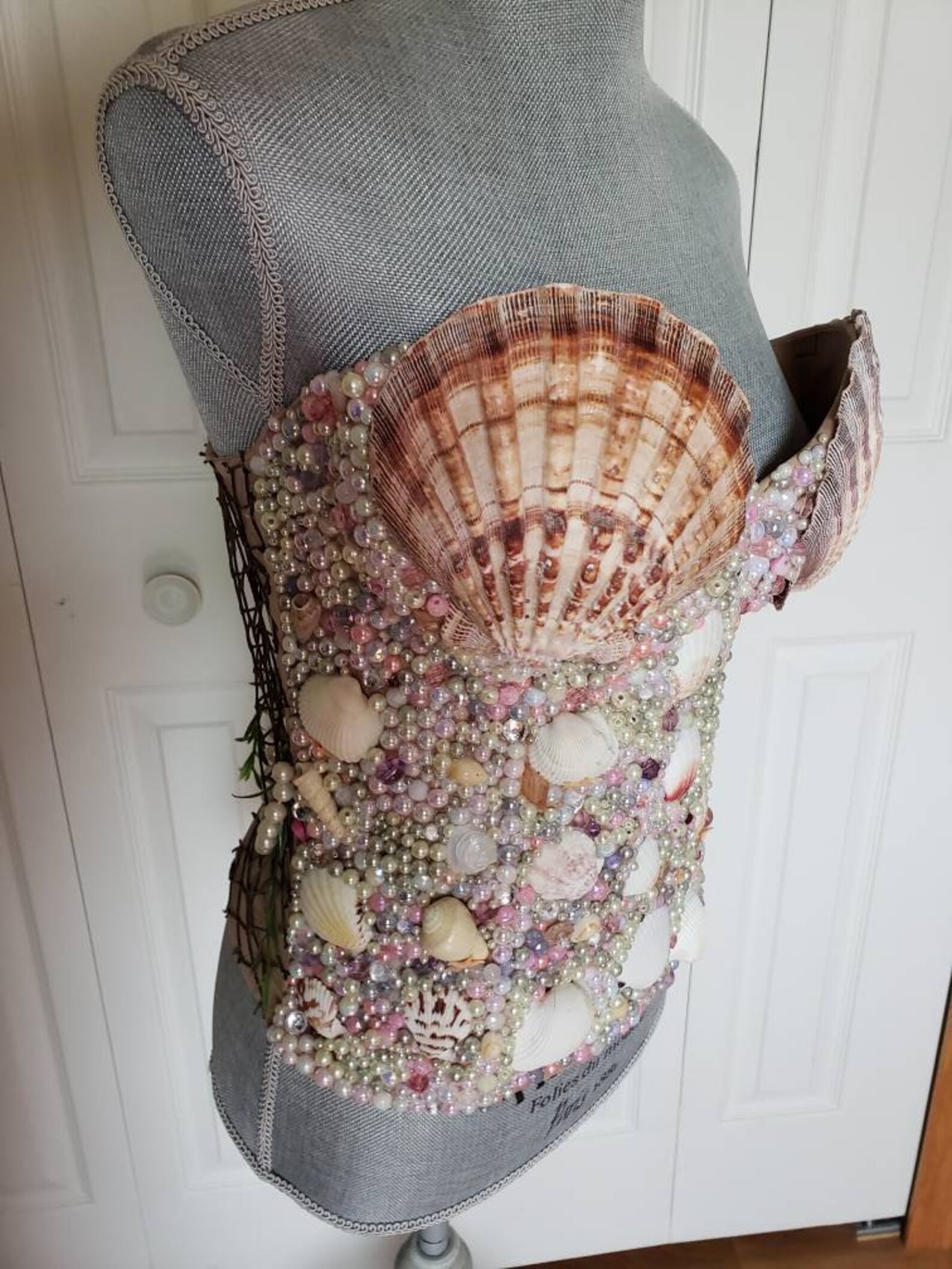 Mermaid Beaded Shell Bustier Top - Etsy