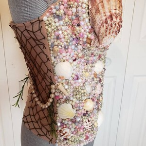 Mermaid Beaded Shell Bustier Top - Etsy