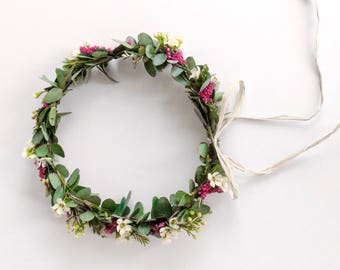 Fresh flower crown | Etsy