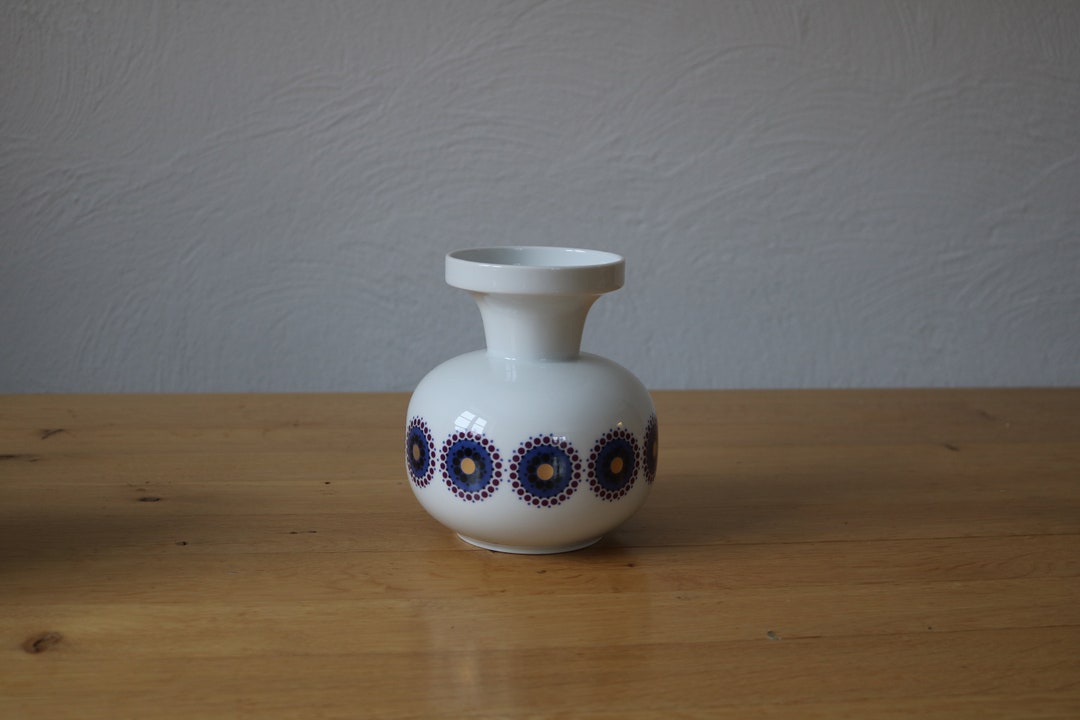 Heinrich Porcelain Vintage 70s Pop Art Style Vase 1912 - Etsy